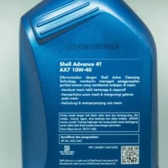 Jual Original Oli Motor Shell Ax7 10W40 1 L Mega Sale | Shopee Indonesia