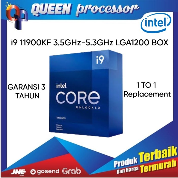 Jual INTEL CORE I9 11900KF 3.5GHz ROCKET LAKE 8 CORE 16 THREAD LGA1200 ...