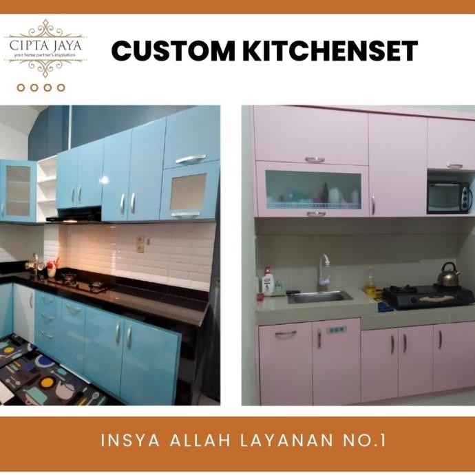 Jual Kitchen Set Hpl / Kitchen Set Custom / Rak Piring Pintu / Lemari ...