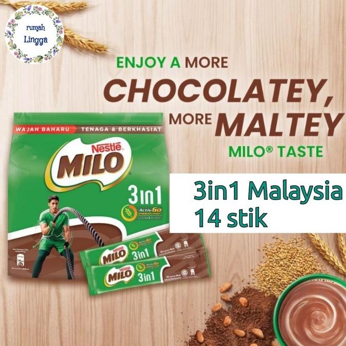 Jual ORIGINAL MILO 3 IN 1 MALAYSIA SUSU MILO 3 IN 1 STICK SACHET 3IN1 ...