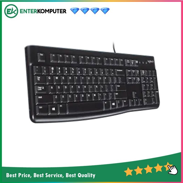 Jual LOGITECH CLASSIC KEYBOARD K120 BLACK USB | Shopee Indonesia
