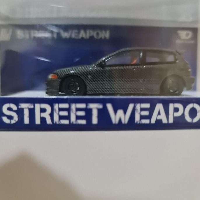 Jual Street weapon honda civic eg6 black carbon 64 diecast | Shopee Indonesia