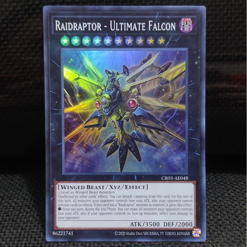 Jual Kartu Yugioh OCG AE Raidraptor - Ultimate Falcon Super Rare SR ORI CR03 NM | Shopee Indonesia