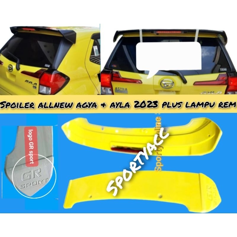 Jual spoiler allnew agya dan ayla 2023 khusus tipe G Tipe GR tipe R ...