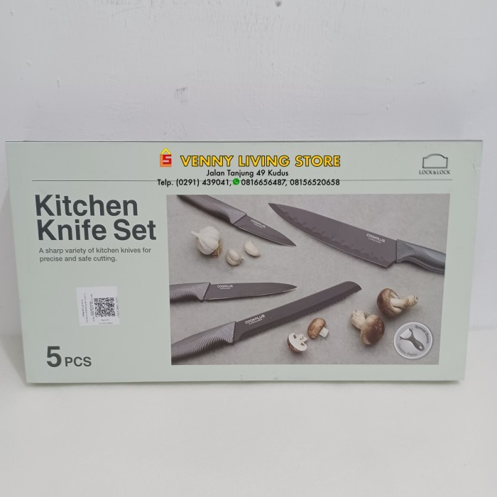 Jual SPECIAL LOCK&LOCK COOK PLUS KITCHEN KNIFE SET - SET PISAU DAPUR ...