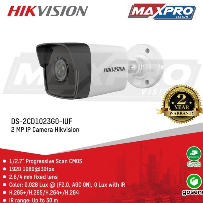 Jual Produk Baru!! DS-2CD1023G0-IUF - HIKVISION IP CAMERA 2MP AUDIO MICRO SD | Shopee Indonesia