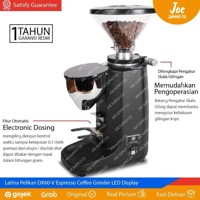 Jual LATINA PELIKAN DX60-V ESPRESSO COFFEE GRINDER / VEGA PELICAN DX60V ...