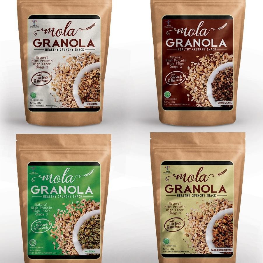 Jual 4 Pc Mola Granola Mueli Granola Mola | Shopee Indonesia