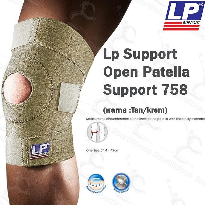 Jual LP SUPPORT OPEN PATELLA KNEE SUPPORT 758 TAN ORIGINAL KNEE DEKER LUTUT | Shopee Indonesia
