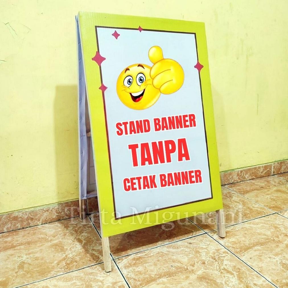 Jual TERMURAH Stand Banner - Standing Banner Lipat Menggunakan Engsel 2 ...