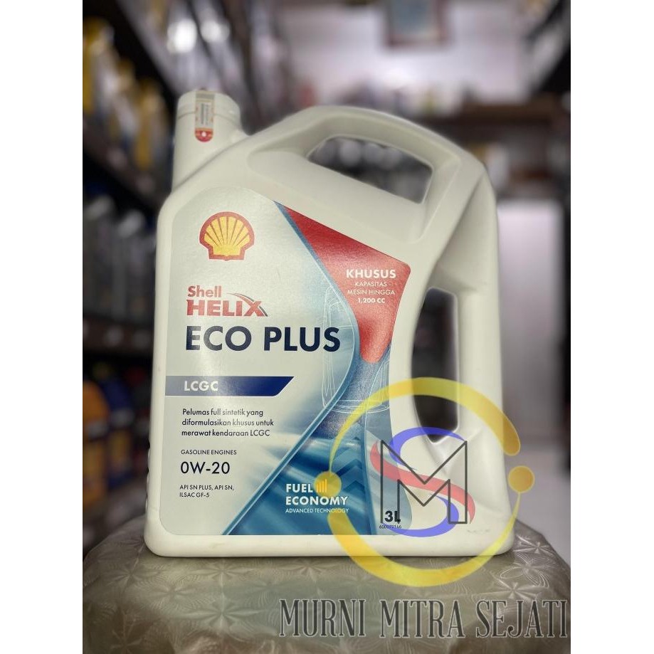 Jual Shell Helix Eco Plus LCGC Oli Mobil HX SAE 0W-20 0 W 0W20 Galon 3 ...