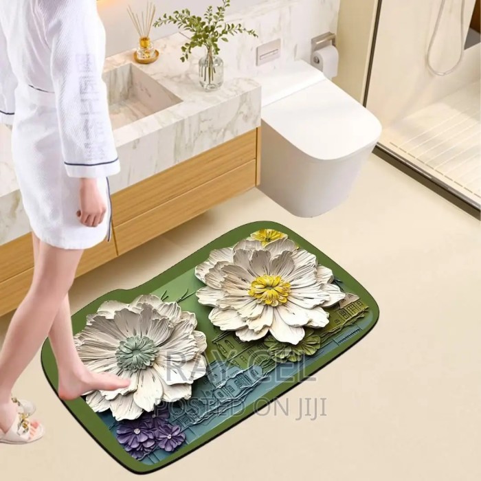Jual ASLI KESET LANTAI DIATOMITE ANTI SLIP KESET KAKI 3D MOTIF UKURAN ...