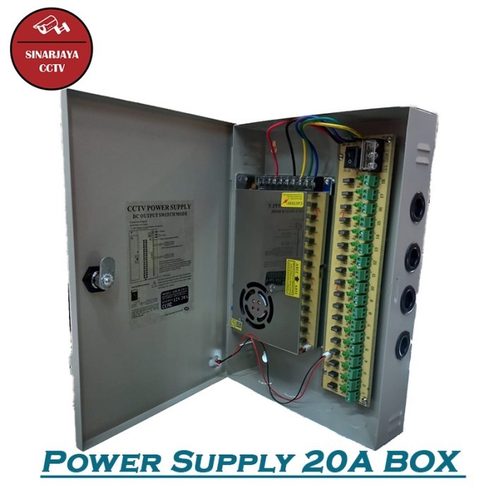 Jual POWER SUPPLY ADAPTOR CCTV 12V 20A BOX | Shopee Indonesia
