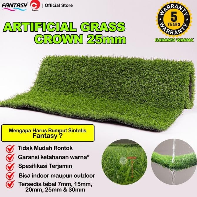 Jual Fantasy Rumput Sintetis Crown 25mm Rumput Palsu Swiss Artificial ...
