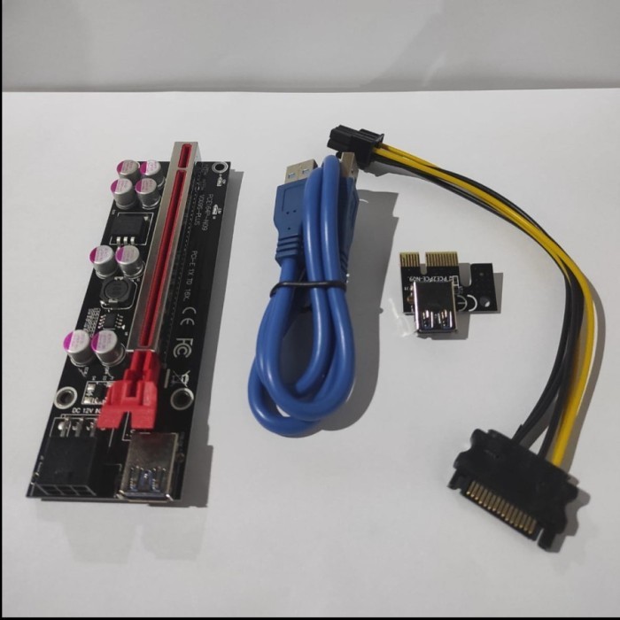 Jual Riser For Mining 6 Capasitor (6Pin To Sata) | Shopee Indonesia