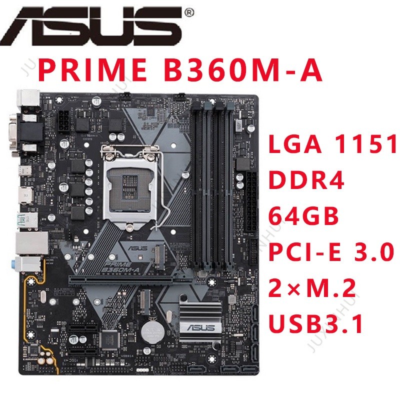 Jual ASUS PRIME B360M-A LGA 1151 Motherboard DDR4 64GB PCI-E 3.0 2×M.2 ...
