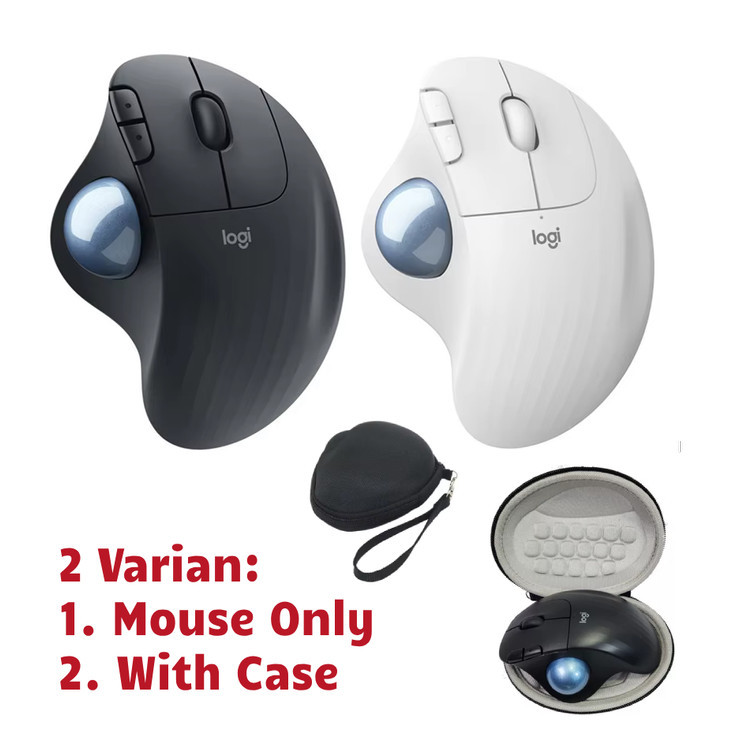Jual Logitech M575 Ergo Wireless Mouse Trackball Anti Carpal Tunnel ...