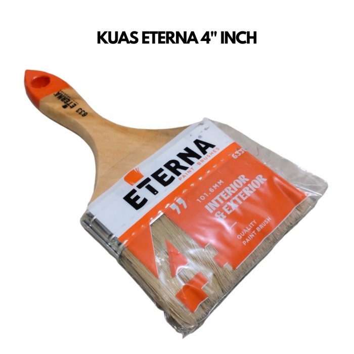 Jual Kuas Cat Tembok Premium ETERNA 633 4 inci original asli 4" inch ...