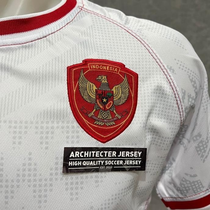Jual terbaru jersey baju bola timnas indonesia away erspo 2024 putih grade ori | Shopee Indonesia