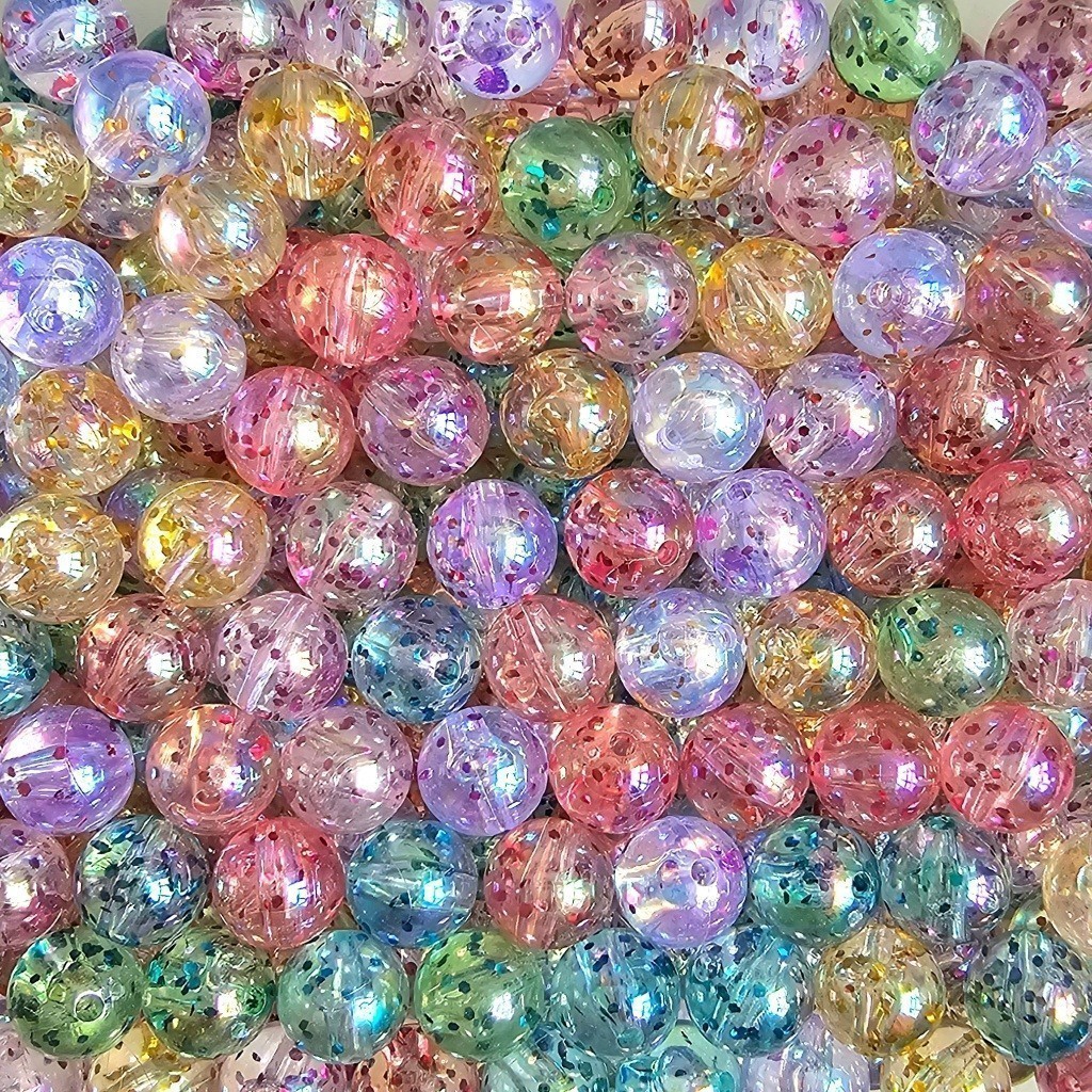 Jual (50gr) Manik Manik Bulat Glitter Transparan Kilap Premium DIY ...