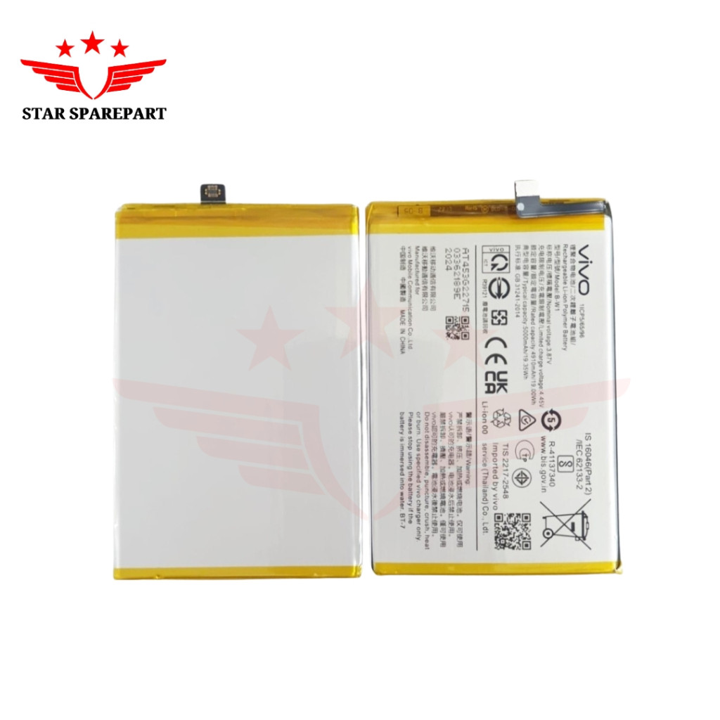 Jual BATERAI VIVO B-W1 / Y02 / Y02S / Y16 / BATRE / BATTERE / BATTERY ...