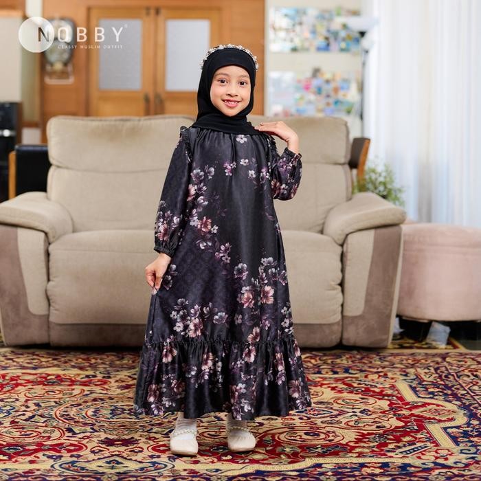 Jual Nobby Wulan Dress Kids Koleksi Sarimbit Ramadhan Idul Fitri 2025 ...