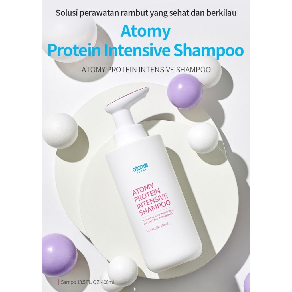 Jual Atomy Protein Intensive Shampoo Bentuk Barrier Cegah Kerusakan ...