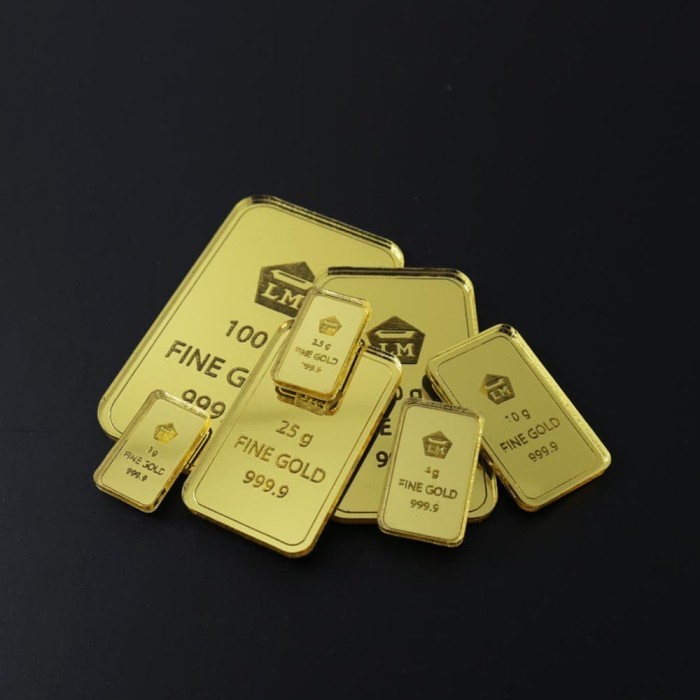 Jual Replika Logam Mulia | 1 gram | Mirror Gold Acrylic | Shopee Indonesia