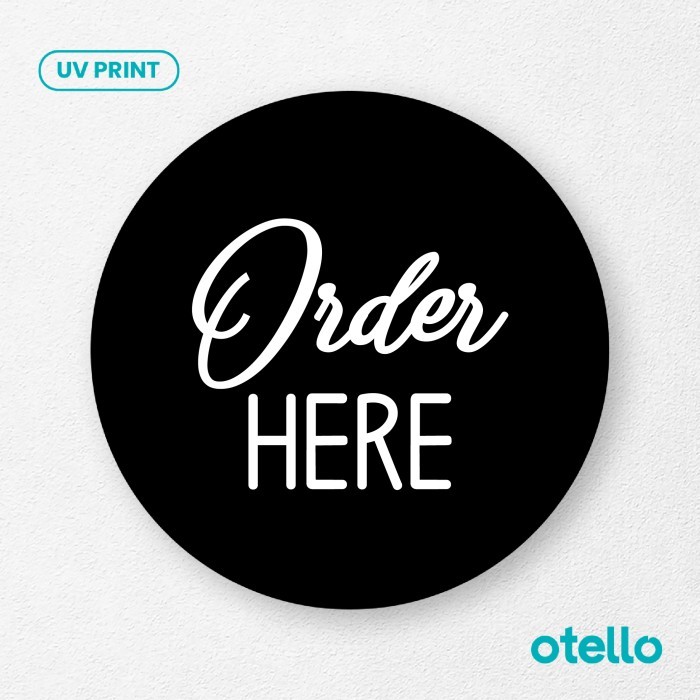 Jual Order Here Signage Acrylic Sign Board Toko Akrilik Papan Restoran ...