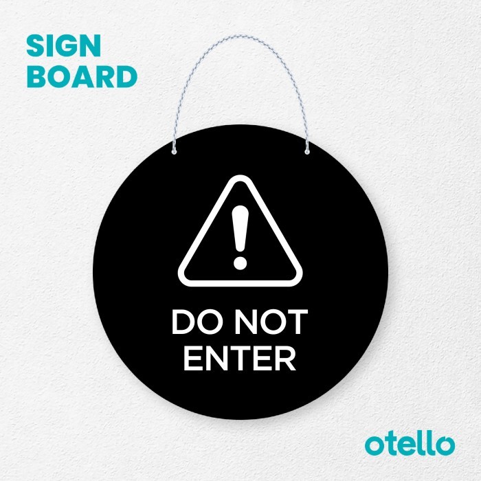 Jual Sign Do Not Enter Signage Board Acrylic Papan Gantung Akrilik ...