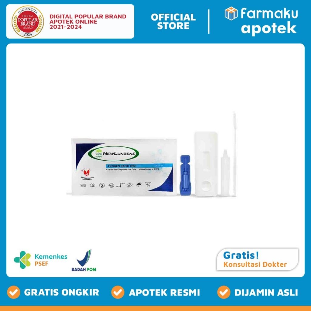 Jual New Lungene Swab Antigen Rapid Test Cassette Isi 5S - KGS | Shopee ...