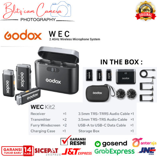 Jual BEBAS ONGKIR - Godox wec Kit-2 Wireless Microphone Godox wec kit2 ...