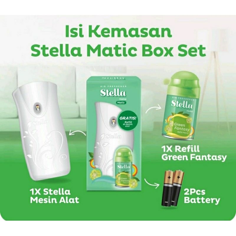 Jual Discount Stella Matic Box Set ( Alat + Refil + 2 Batrai) Air ...