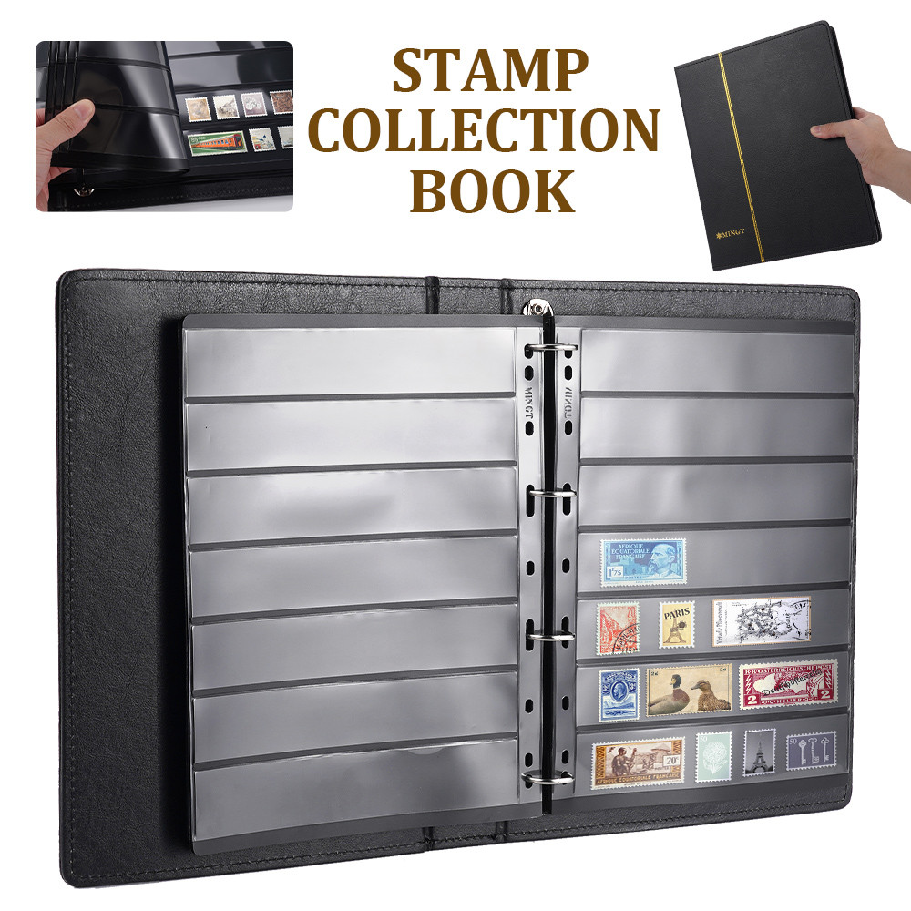 Jual HPS 10 Sheets Stamps Pages Collector Empty Stamp Album Book 9 Hole ...