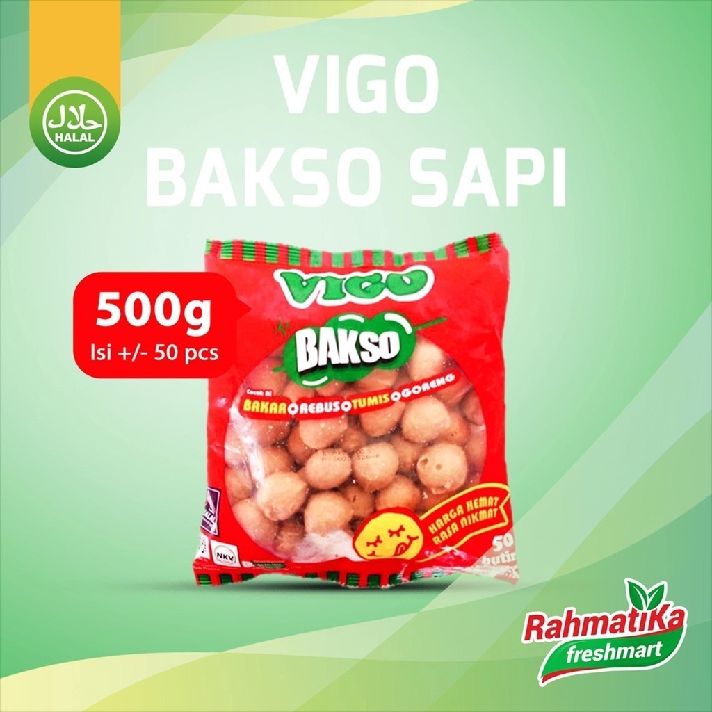 Jual Vigo Bakso Sapi 500 gr isi 50 | Shopee Indonesia