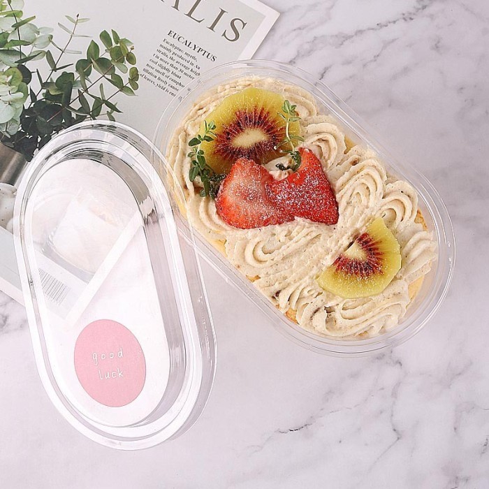 Jual 10 Pcs Mika Dessert Box Besar 640 Ml / Kotak Makanan Mika Mie Udon ...