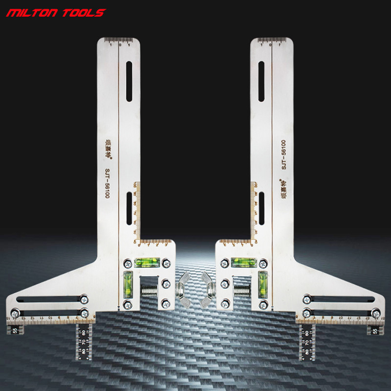 Jual BEST Double line Elevator guide ruler Guideway positioning ruler ...