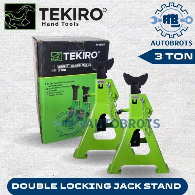 Jual TEKIRO Jack Stand 3 TON SET 2PCS / Tahanan / Ganjalan Dongkrak ...