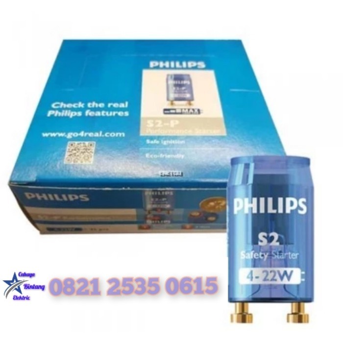 Jual PHILIPS STATER LAMPU TL S2-P STARTER NEON 4-22W ukuran S2P S-2 1 ...