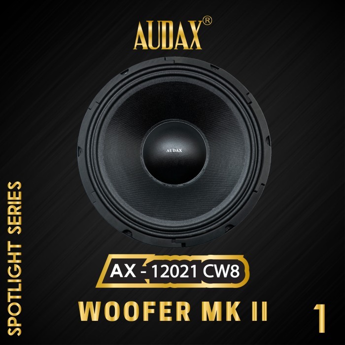 Jual Speaker Pasif 12" Audax Ax-12021 Cw8 Spotlight Series Woofer Mk Ii ...