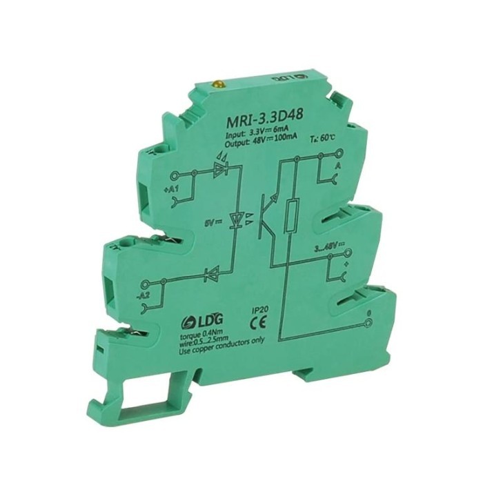 Jual 10Pcs/Lot Mri-3.3D48 Relay Module Input 3.3Vdc Output 3-48Vdc ...