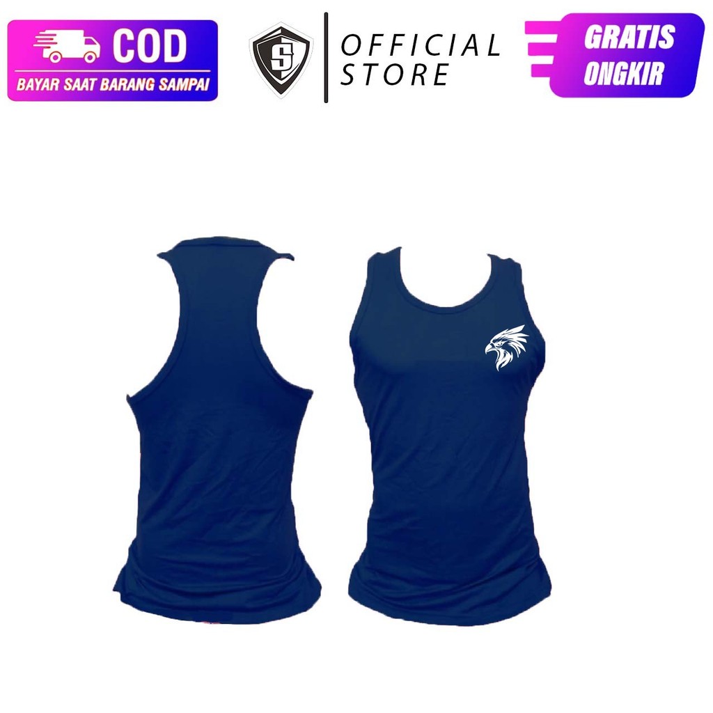 Jual Singlet Gym Musclefit Elang Hawk Spandex cotton | Shopee Indonesia