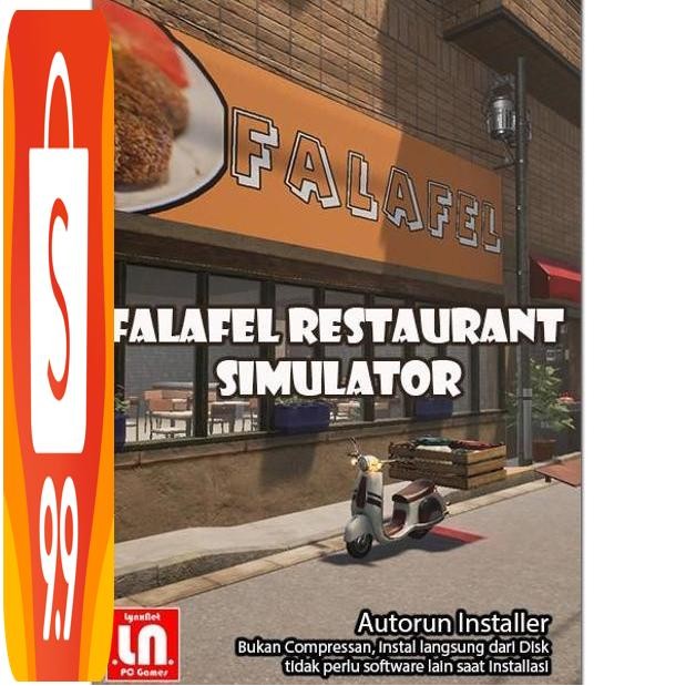 Jual falafel restaurant simulator pc game sim buy 2 free 1 | Shopee ...