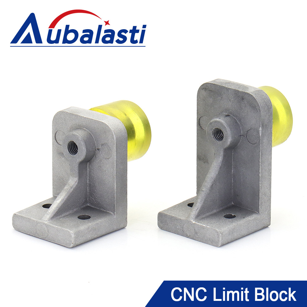 Jual ESKO 2Pcs Cast Aluminum Limit Block Bumper Stop Impact Rubber Pad ...