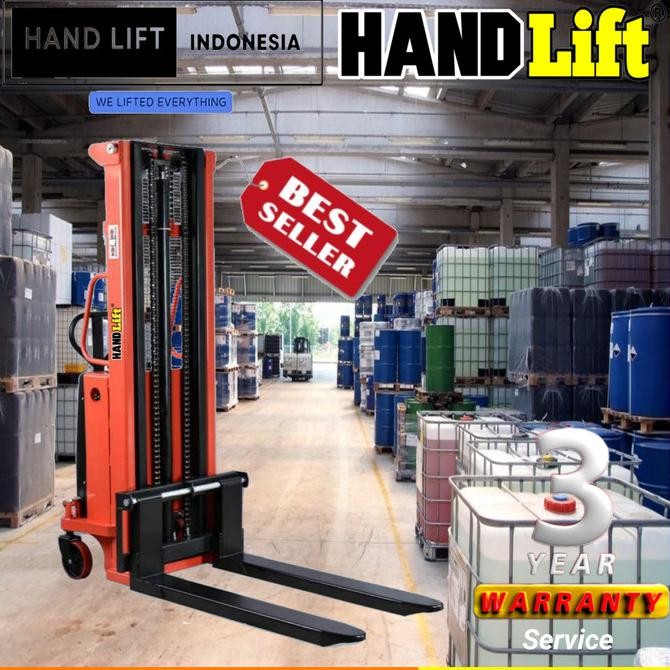 Jual SEMI ELECTRIC STACKER 1.5TON/3.5M HAND STACKER HAND LIFT HAND PALLET ORIGINAL DAN ...