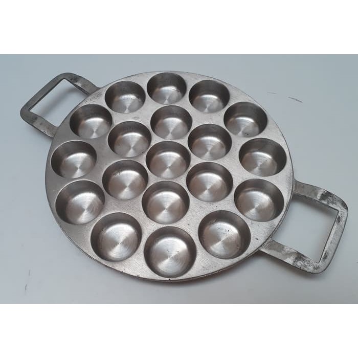 Jual Loyang 19 Lubang Lingkaran Bulat Poffertjes 21 cm Stainless Cake ...