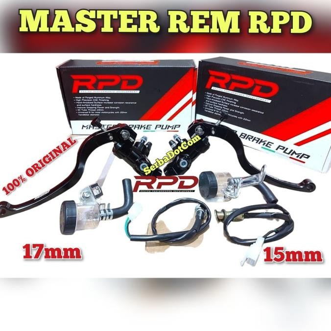 Jual MASTER REM RPD 17mm RADIAL FORGED SET ORIGINAL not rcb s1 s2 ktc ...