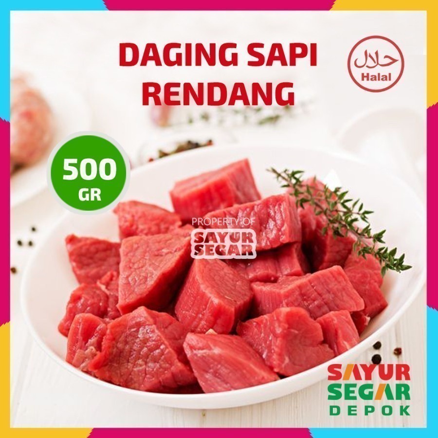 Jual Daging Sapi Pot. Rendang [500g] Fresh Halal | Shopee Indonesia