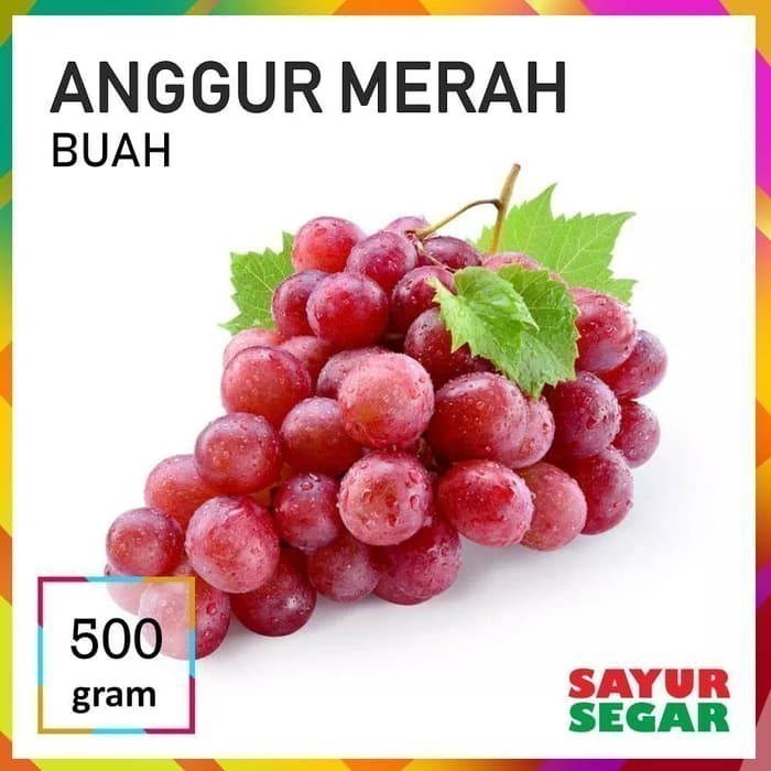 Jual Buah Anggur Merah [500G] | Shopee Indonesia
