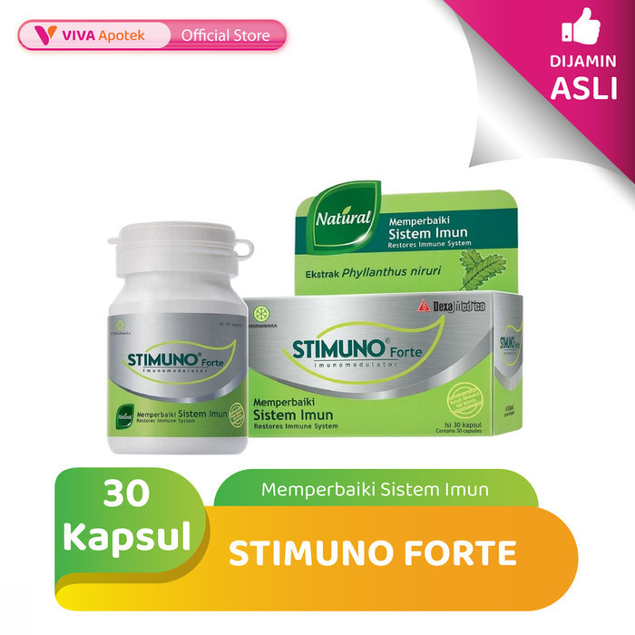 Jual Stimuno Forte untuk Memperbaiki Sistem Imun (30 Kapsul) | Shopee ...